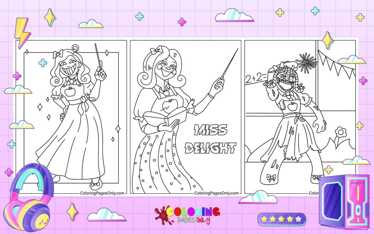 20+ Miss Delight Coloring Pages - Free Printable PDF & Online Coloring