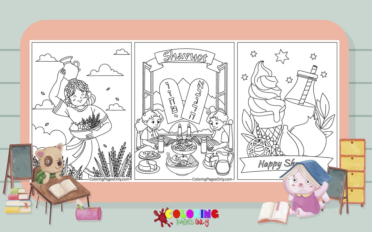 Shavuot Coloring Pages - Free Printable PDF & Online Coloring