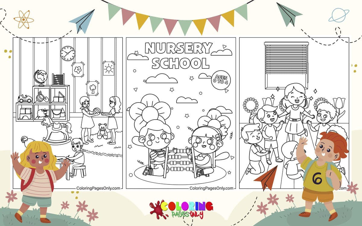 Preschool Coloring Pages - Free Printable PDF & Online Coloring