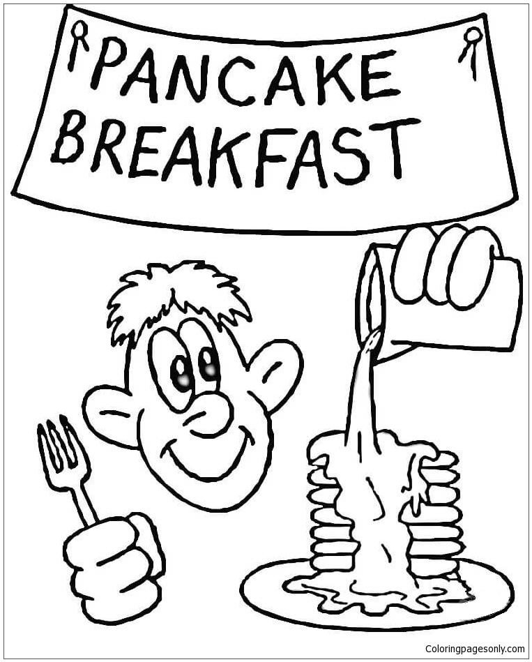 Coloring Pages Breakfast