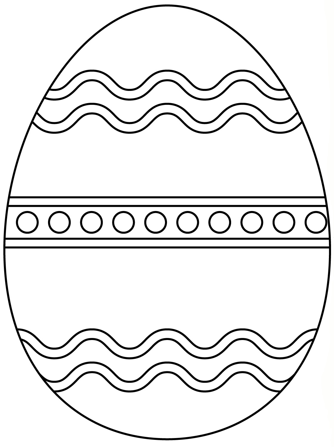 Beautiful Easter Egg Flower Pattern Coloring Page Free Coloring Pages