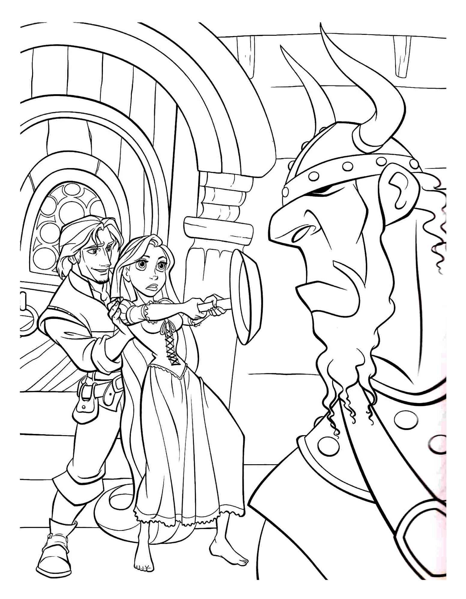 Maximus Tangled Coloring Pages