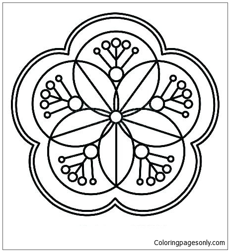 Easy Flower Mandala Coloring Pages | Best Flower Site