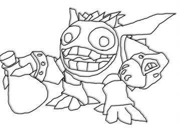 Skylanders Giants Flashwing Coloring Pages