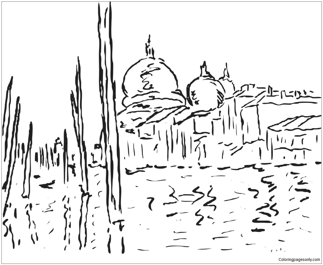 Monet Coloring Pages For Kids