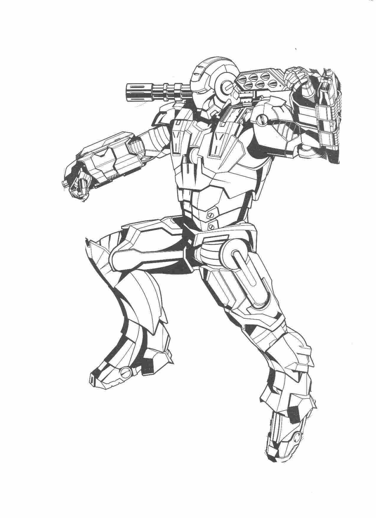 Coloring Pages Iron Man Mask