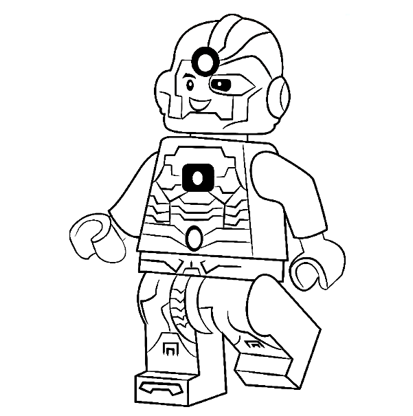 Lego Movie Bad Cop Coloring Page