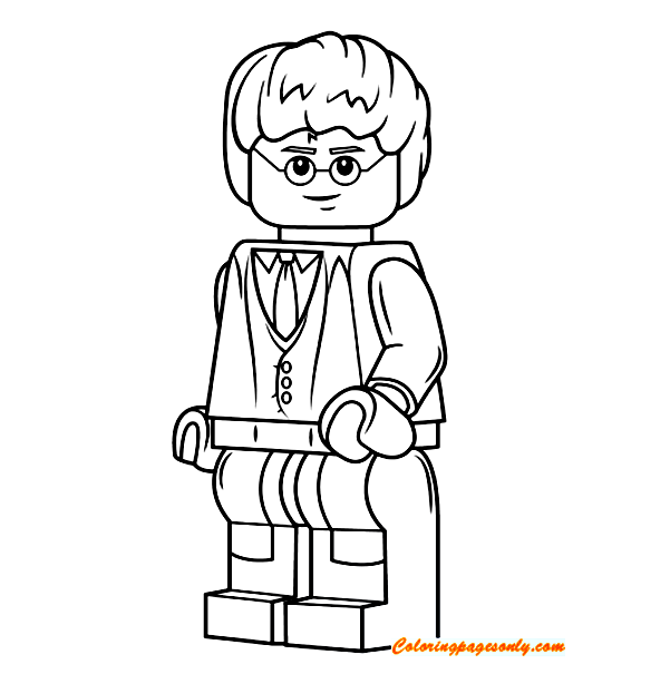 Lego Two Face Coloring Pages