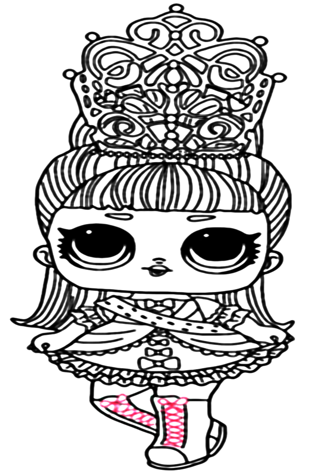 Suprise Dusk Majesty Sketch Coloring Page