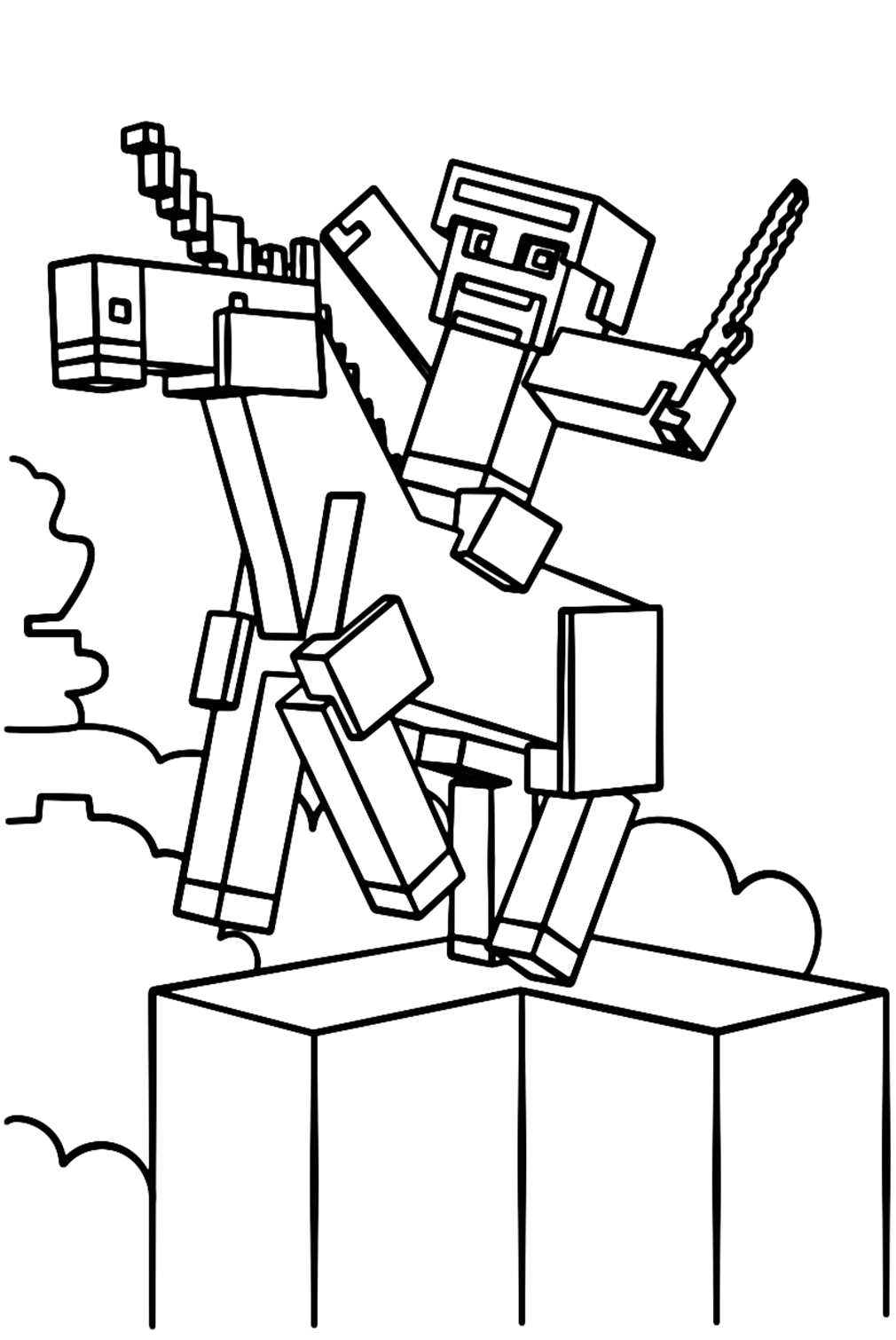 Minecraft Coloring Pages Skydoesminecraft