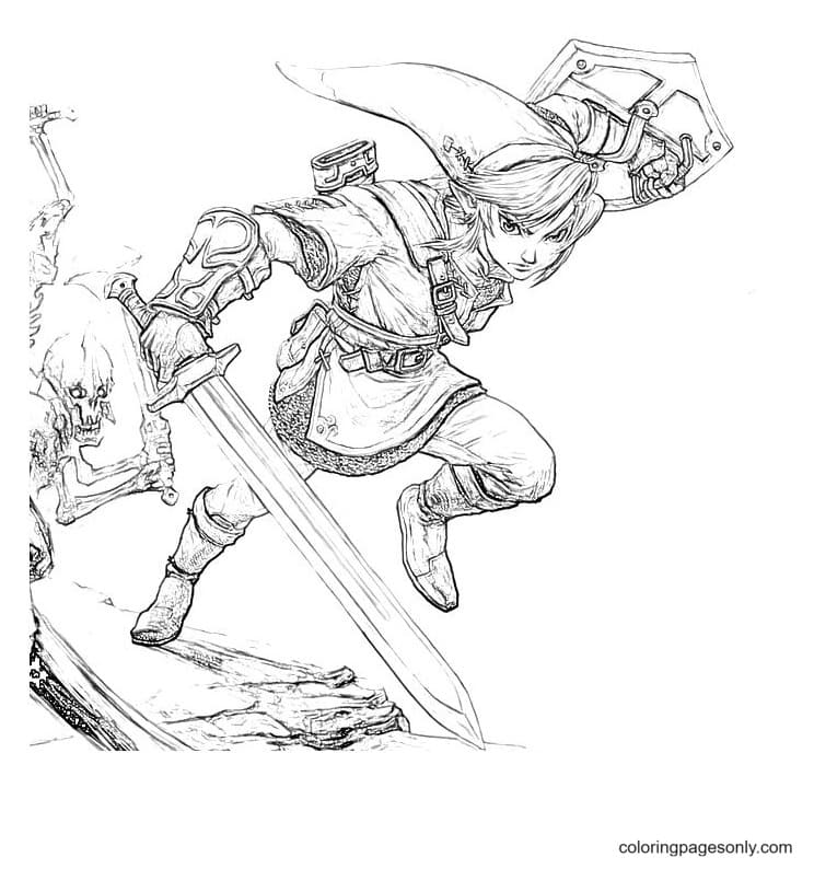 Zelda Coloring Pages For Adults
