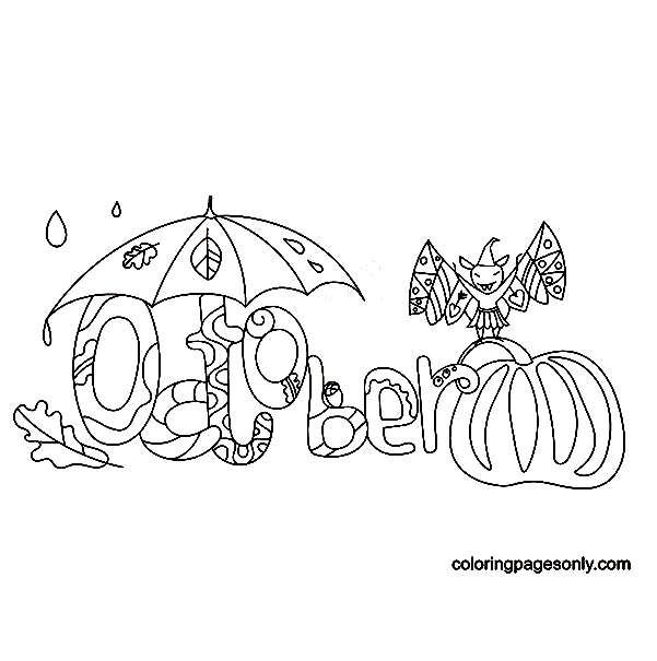 October Coloring Pages - Coloring Pages For Kids And Adults