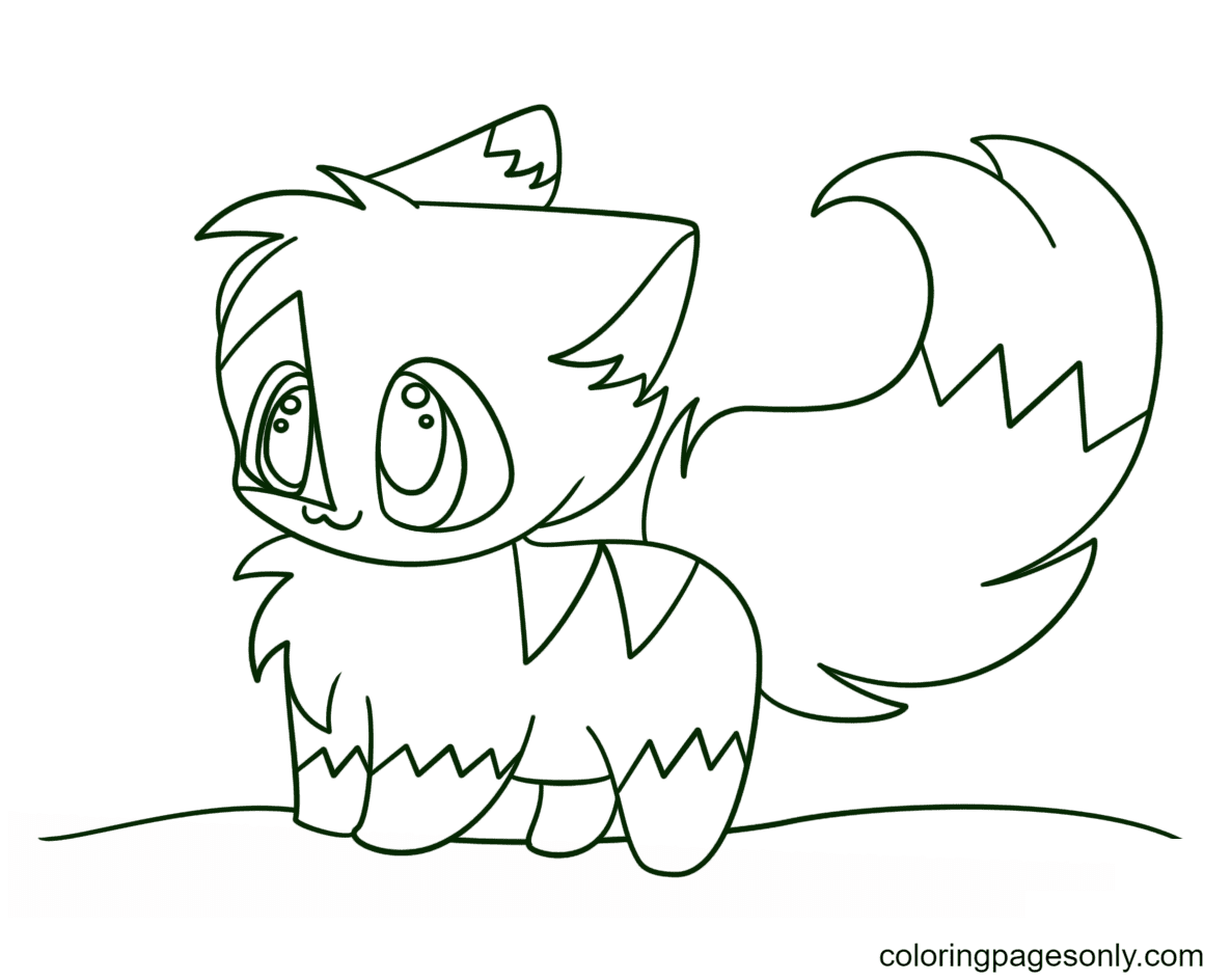 Anime Chibi Animal Coloring Pages