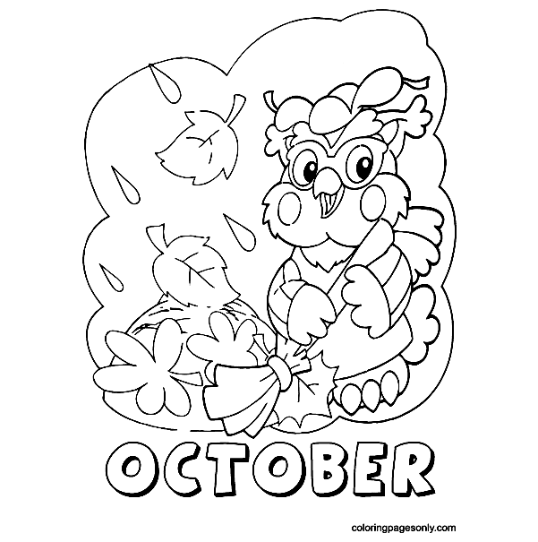 October Coloring Pages - Coloring Pages For Kids And Adults