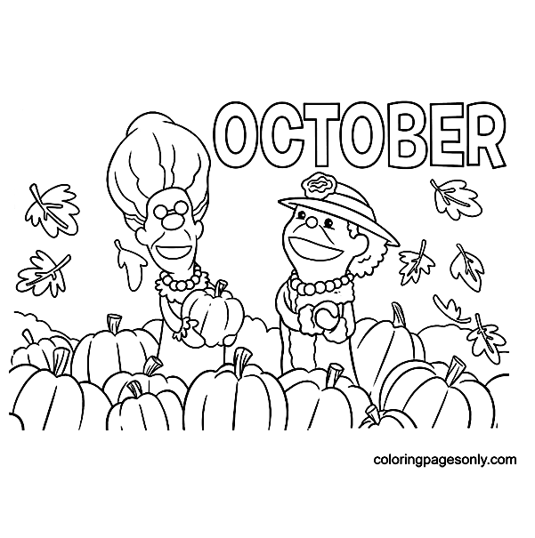 October Coloring Pages - Coloring Pages For Kids And Adults