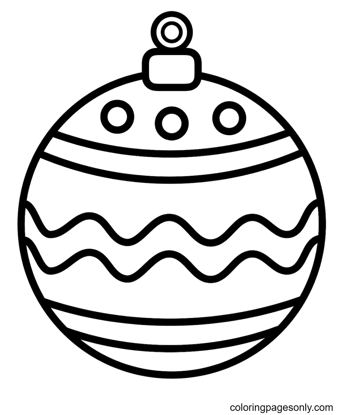 Ornament Coloring Page Christmas Coloriage Noel Pages De Coloriage