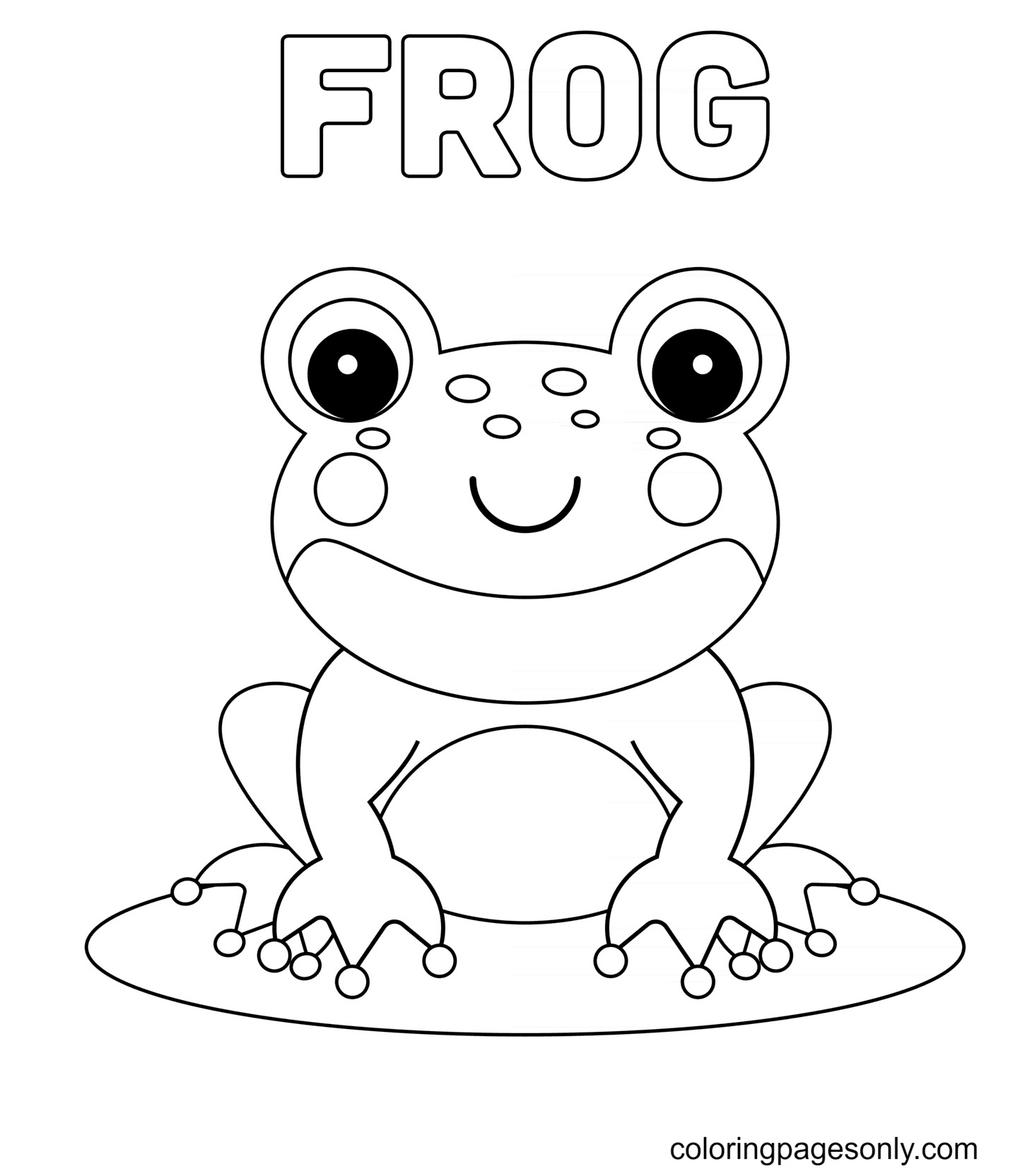 Cute Frog Coloring Pages Cute Frog Coloring Pages