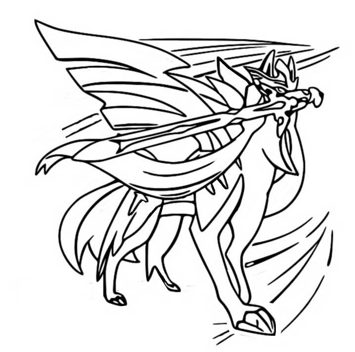 Pokemon Solgaleo Coloring Pages