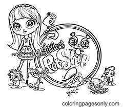Littlest Pet Shop Coloring Pages Russell