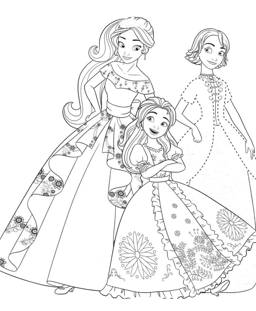 Elena Coloring Pages