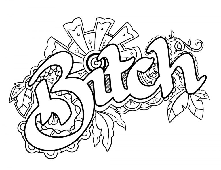 Swear Word Printable Coloring Pages Swear Word Coloring Pages 