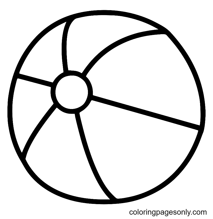 Printable Beach Ball Template