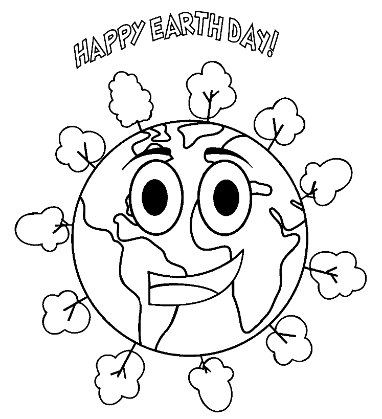 Earth Day Poster Coloring Pages