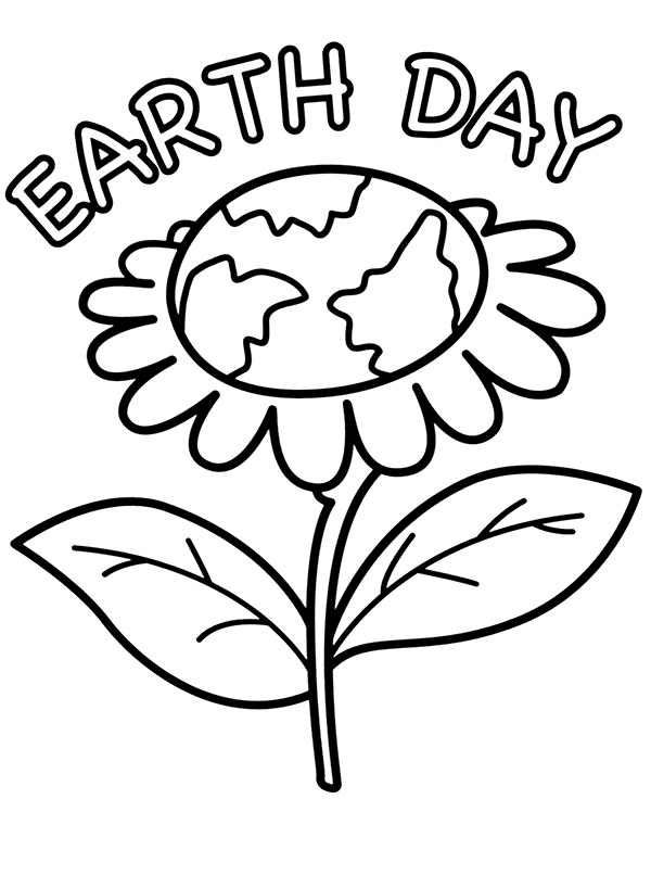 Earth Day Coloring Page Preschool