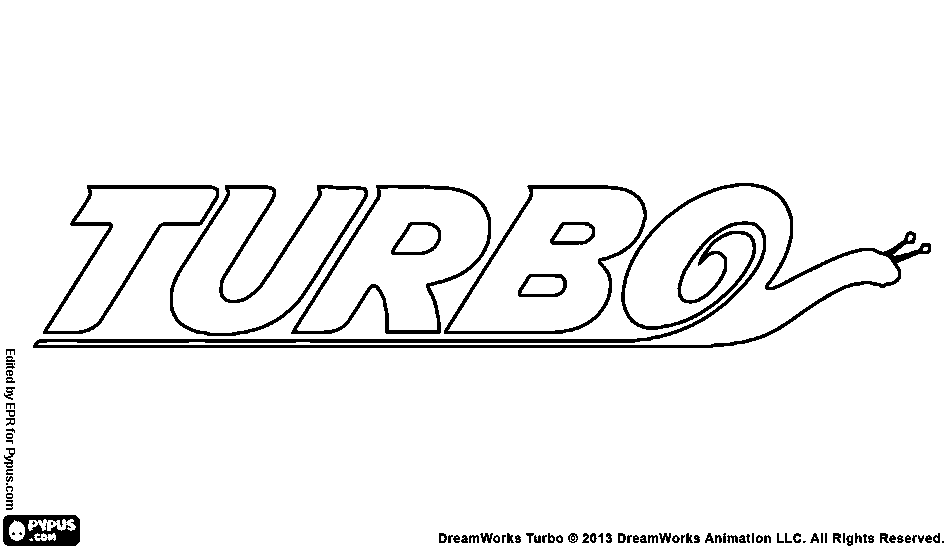 Turbo Snail Coloring Pages