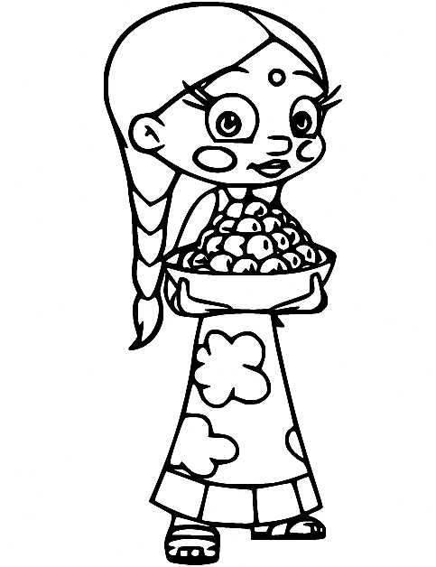 Dholu Bholu Coloring Pages