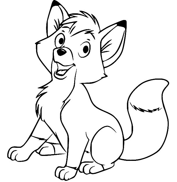 Fox And The Hound Coloring Pages Copper