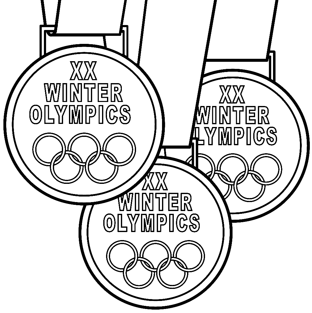 Olympics Symbol Coloring Pages