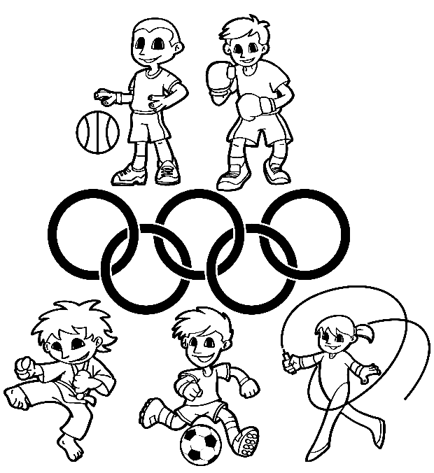 Summer Olympic Medal Coloring Page