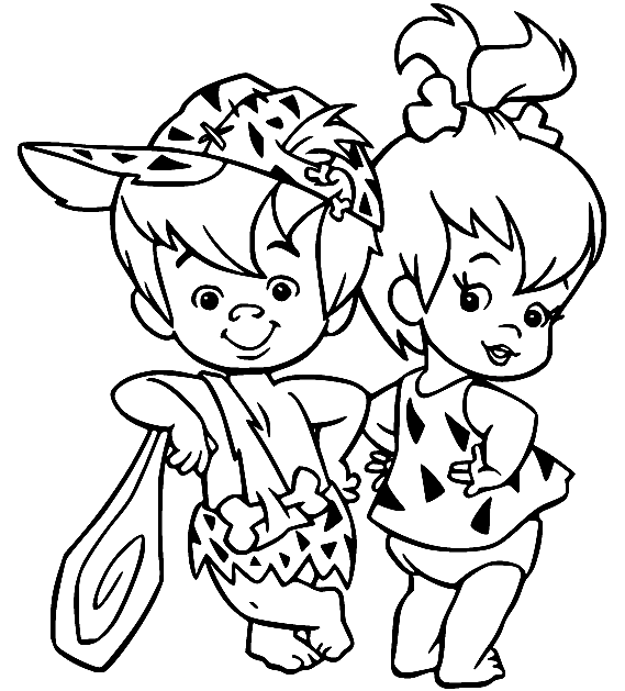 Pebbles Coloring Pages