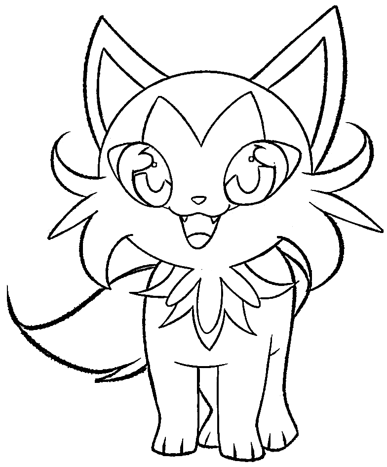 Fennekin Pokemon Coloring Pages