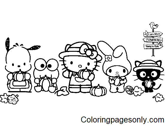 Pochacco And Hello Kitty