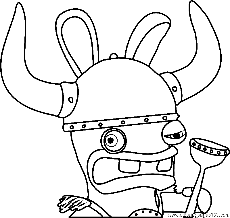 Rayman Raving Rabbids Coloring Pages