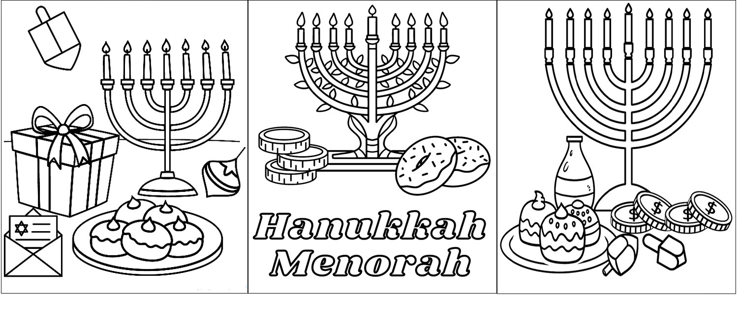 Chanoeka Kleurplaten - Kleurplaten voor kinderen en volwassenen