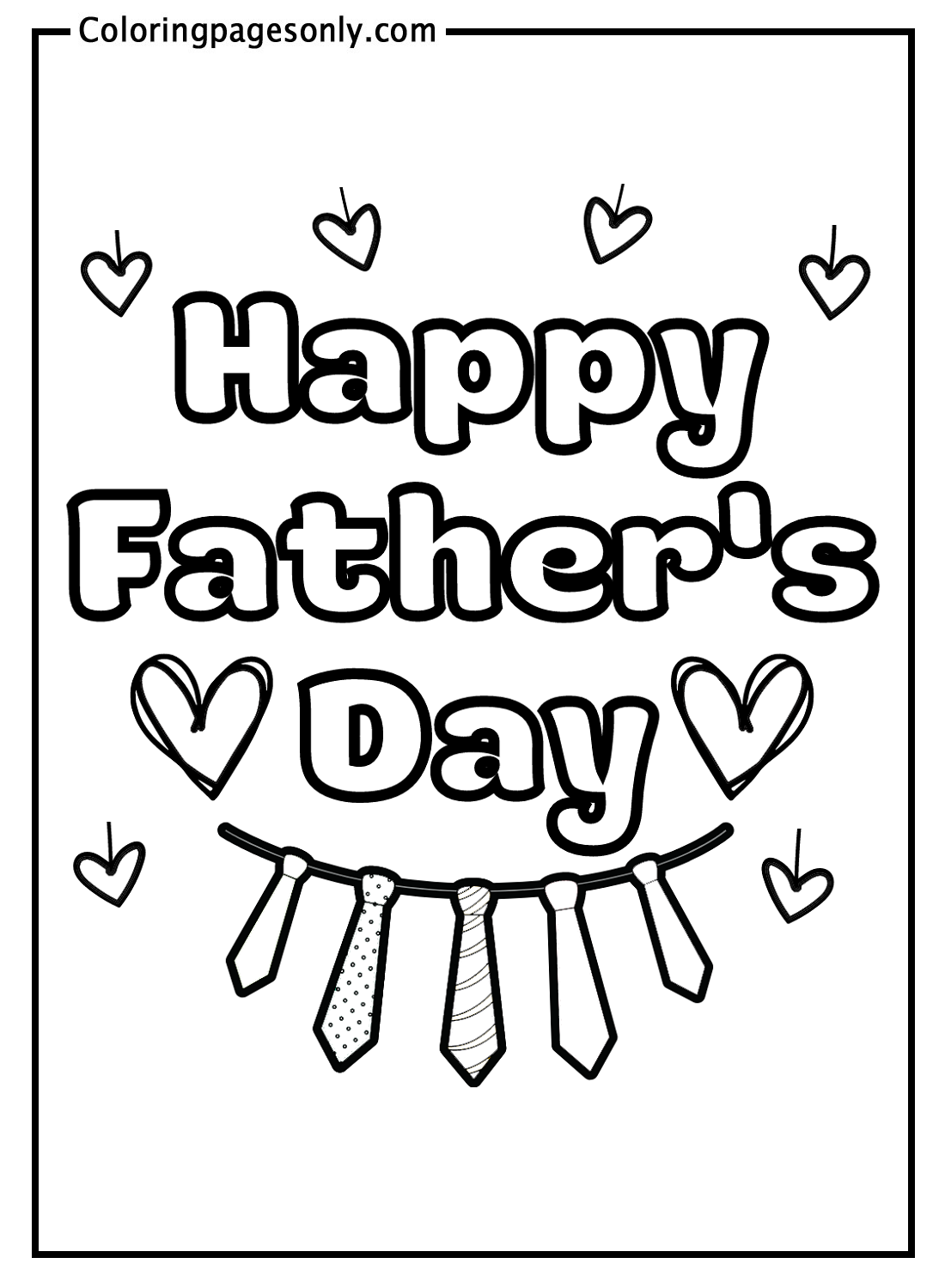 Fathers Day Coloring Page Png Ready For Download Fathers Day Coloring Page Png Ready For Download