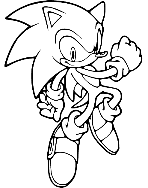 Sally Acorn Coloring Pages