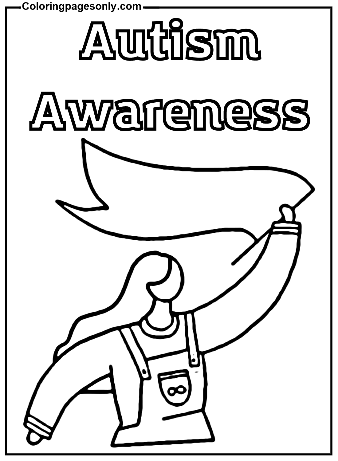 Autism Awareness Girl Coloring Page Free Printable Coloring Pages Autism Awareness Girl Coloring Page Free Printable Coloring Pages