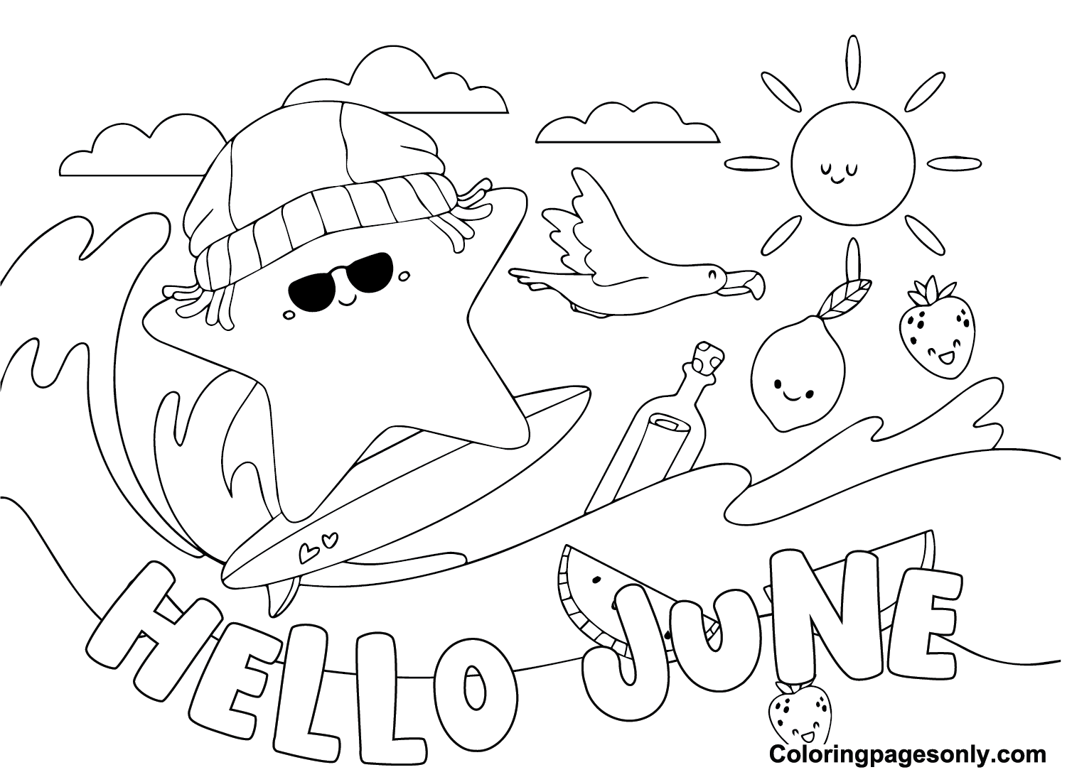 Happy June For Kids Coloring Page Free Printable Coloring Pages Happy June For Kids Coloring Page Free Printable Coloring Pages