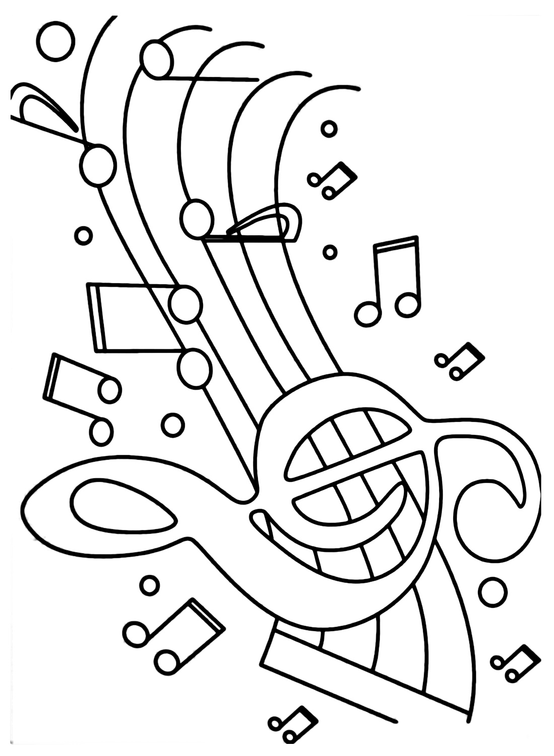 Disegni da colorare di simboli di note musicali - Disegni da colorare ...