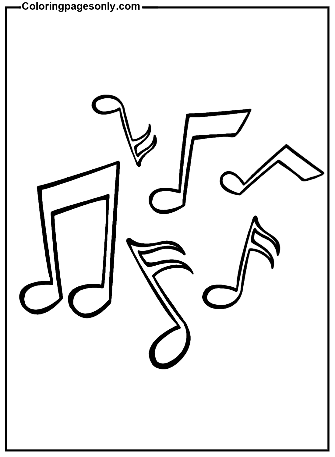 Music Note Color Sheet Music Note Color Sheet