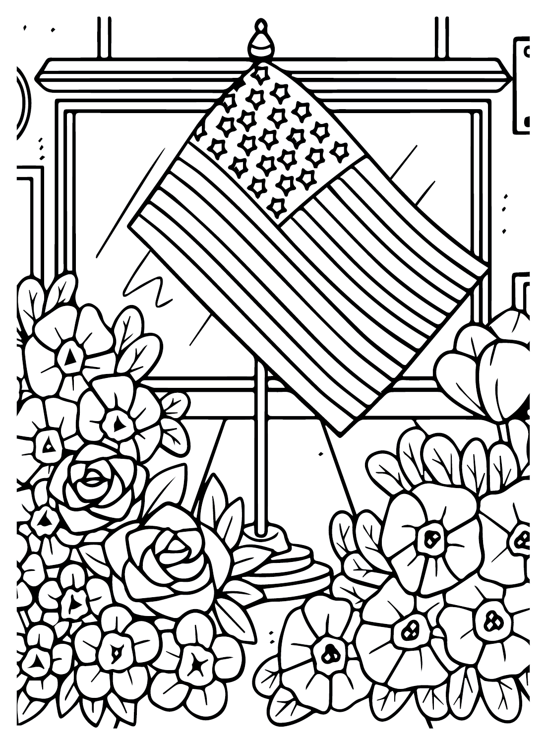 Usa Flag Coloring Pages To Print