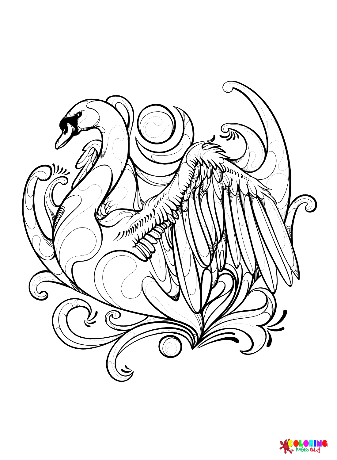 Swan Color Sheets Coloring Page Free Printable Coloring Pages
