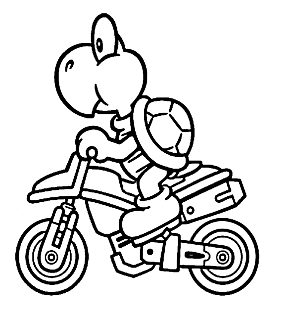 Koopa Troopa With Wings Coloring Pages