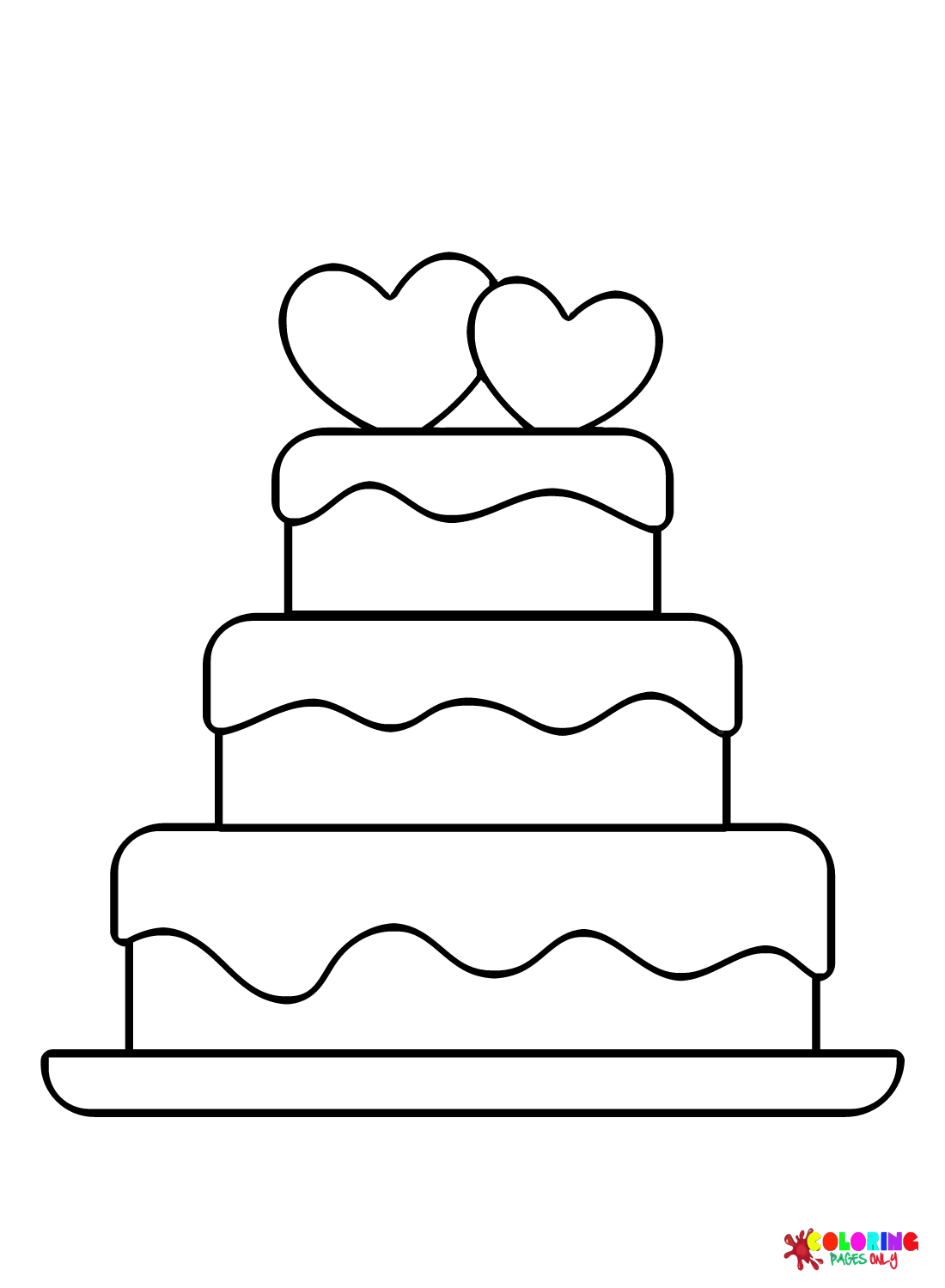 21 Wedding Cake Coloring Pages ColoringPagesOnly 21 Wedding Cake Coloring Pages ColoringPagesOnly