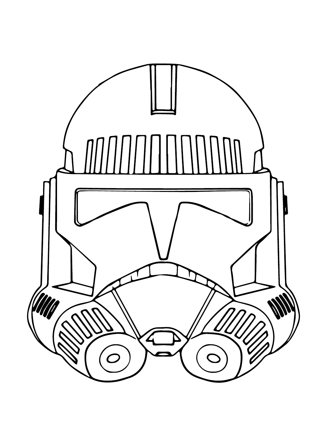 Clone Trooper Helmet Coloring Pages