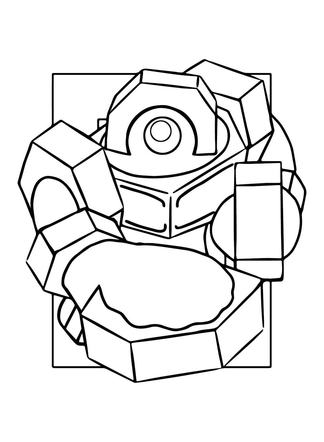 Melmetal Pokemon Coloring Page Free Printable Coloring Pages